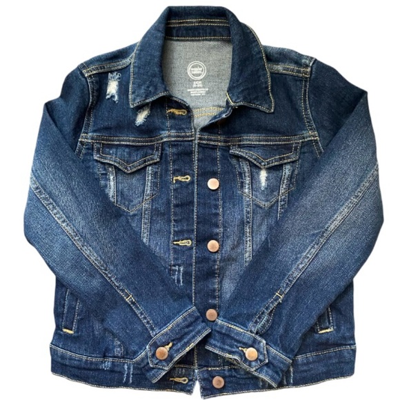 wonder nation | Jackets & Coats | Wonder Nation Distressed Denim Jacket ...